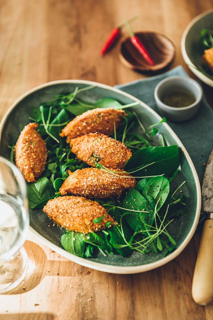 Croquettes de patate douce au curry - The Healthy cook life